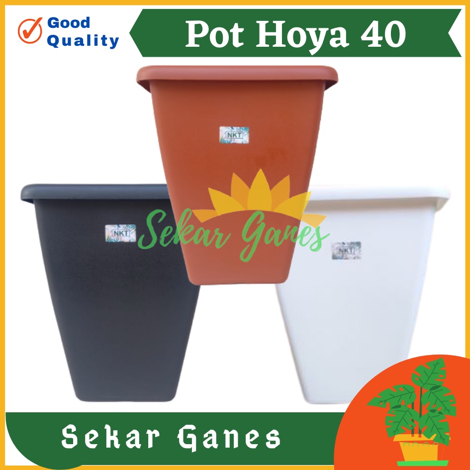 Jual Pot Kotak Tinggi NKT HOYA 40 Putih Hitam Coklat Merah Bata ...