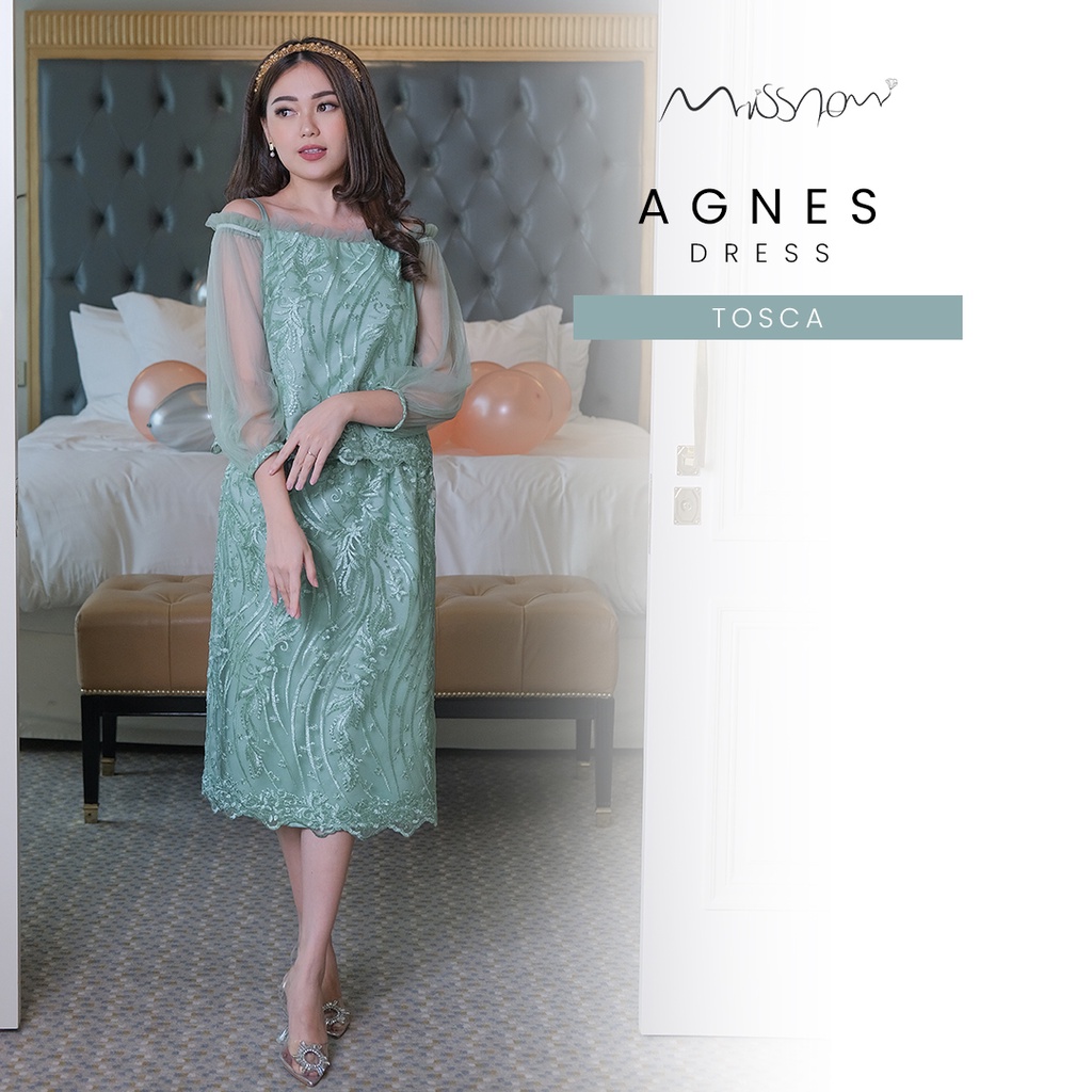 Jual Miss Nomi - Agnes Set Dress Premium / Bridesmaid / Party Dress ...