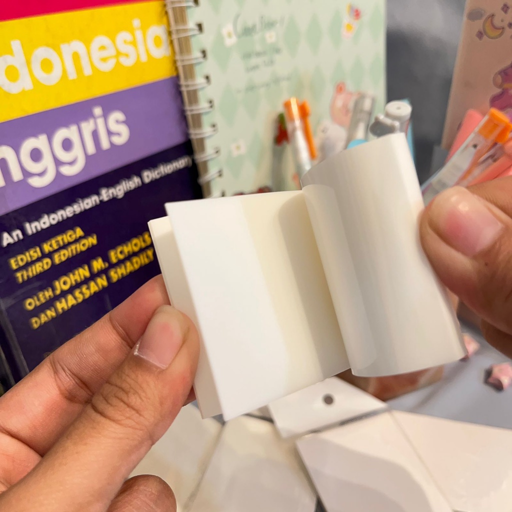 Jual Sticky notes bening transparan kecil 7,5 x 5 cm- memo pesan ...