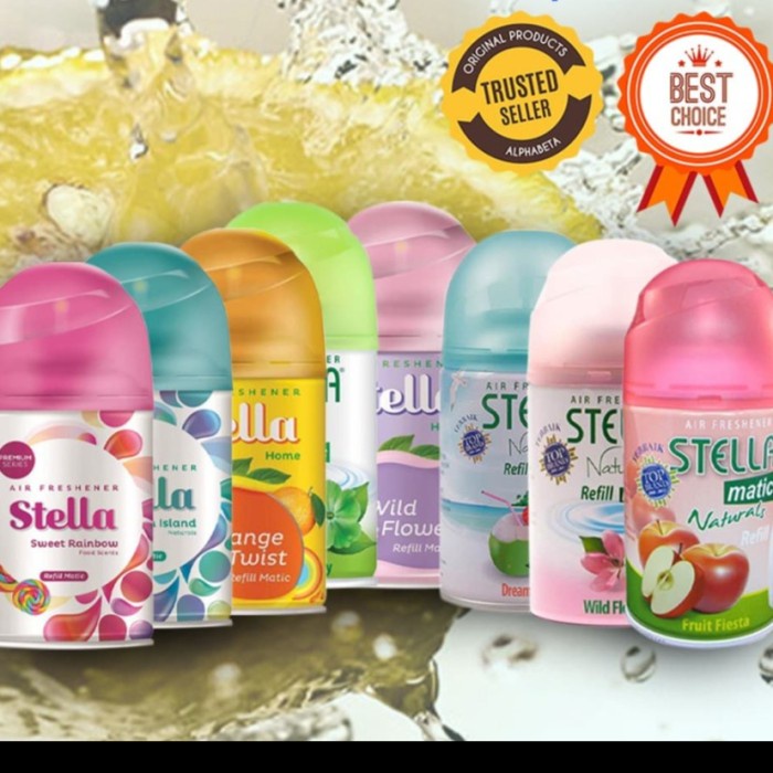 Jual STELLA MATIC REFILL 225 ML - APPLE FIESTA / ORANGE TWIST / LEMON ...