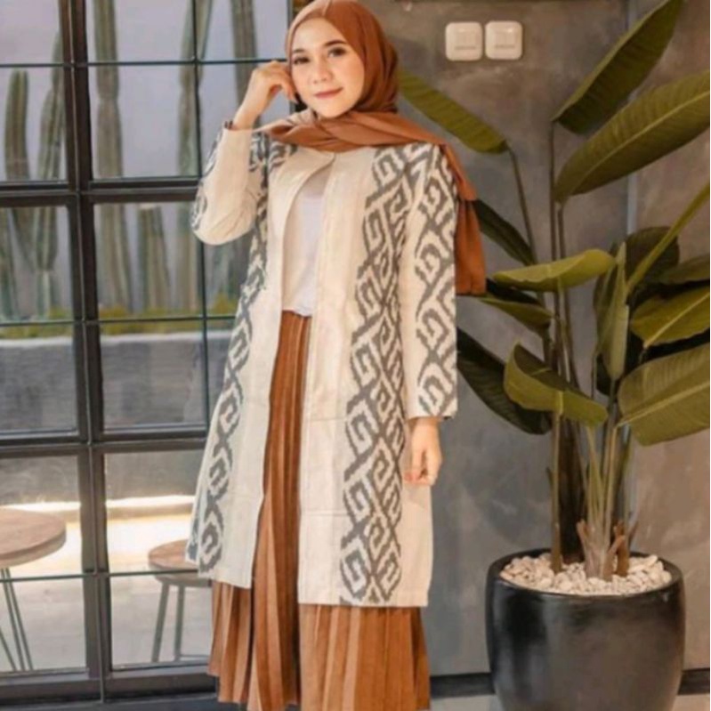 Jual Outer tenun toraja white ORIGINAL | Shopee Indonesia