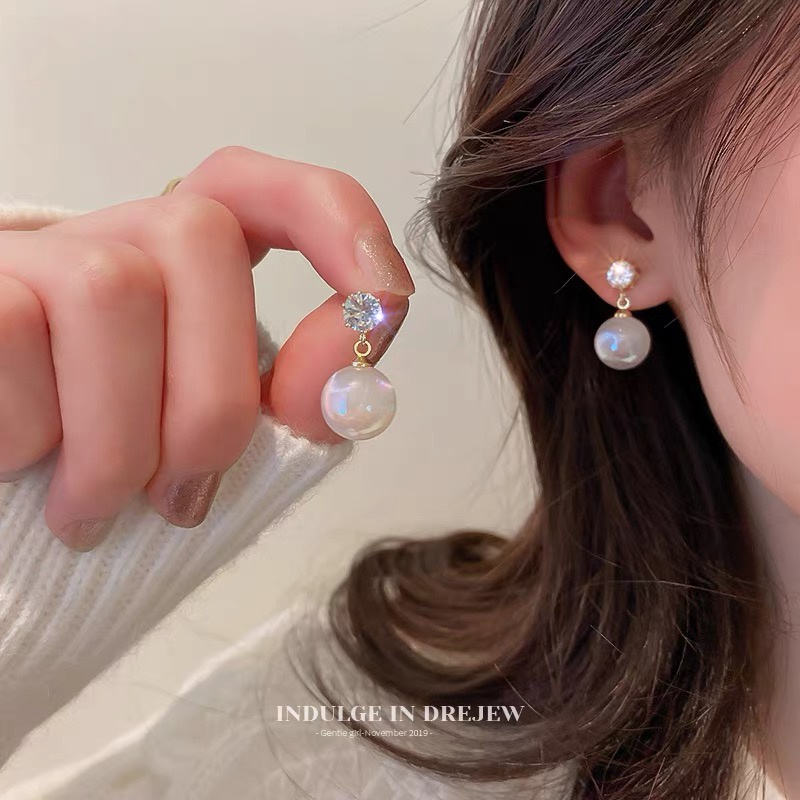 Jual Miss curiosity COD anting hijab mutiara simple / anting korea ...