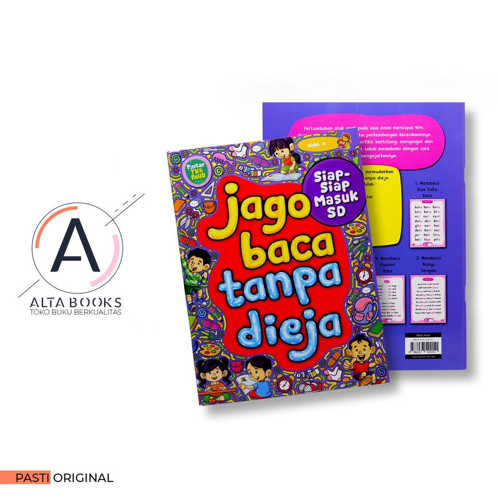 Jual Buku Anak - Jago Baca Tanpa dieja (siap-siap masuk SD) - Pasti Ori | Shopee Indonesia
