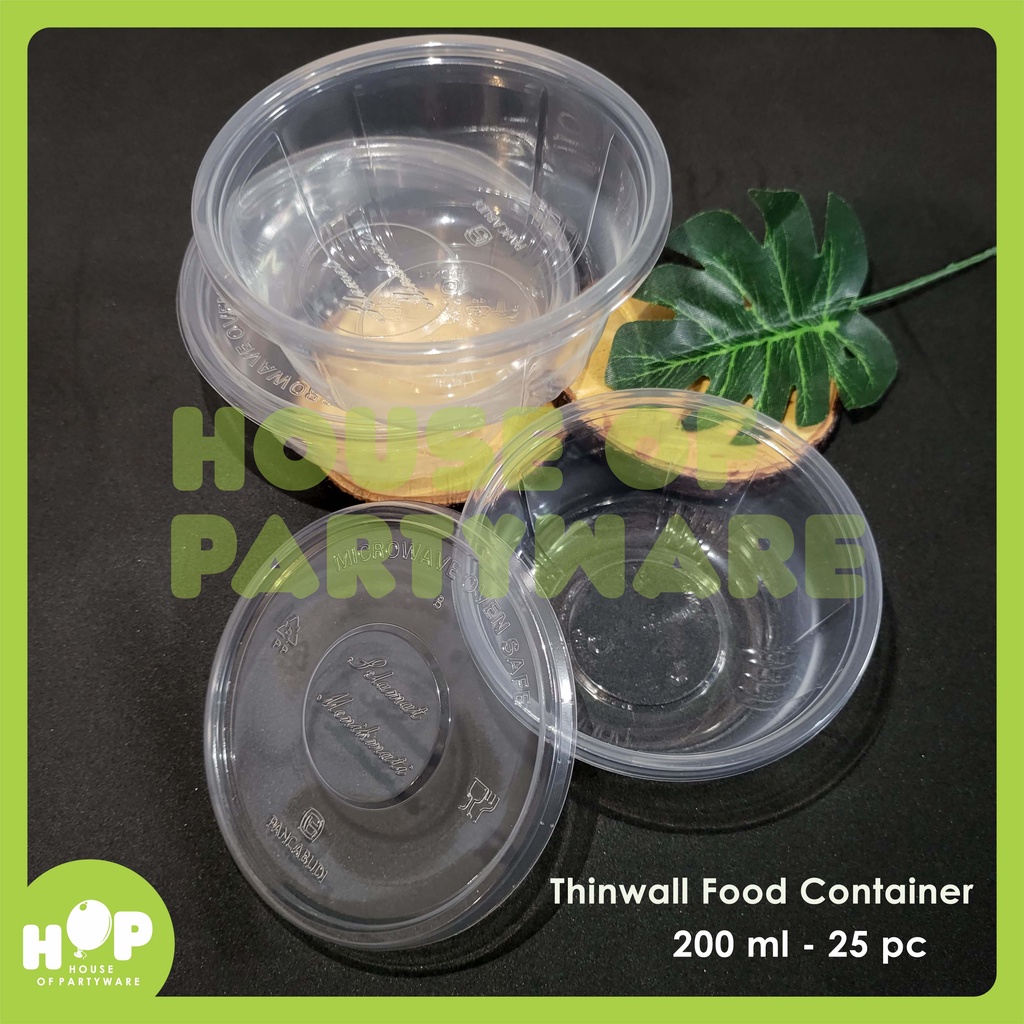 Jual Mangkok Plastik Thinwall 200 Ml 400 Ml Tempat Makan Bowl