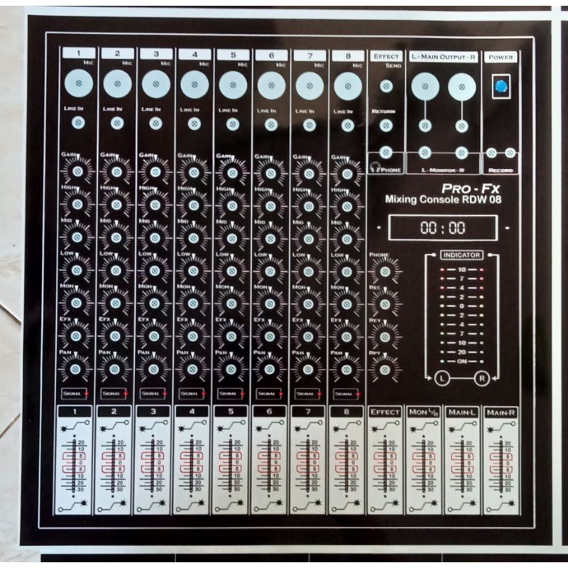 Jual Stiker Mixer 8CH | Shopee Indonesia