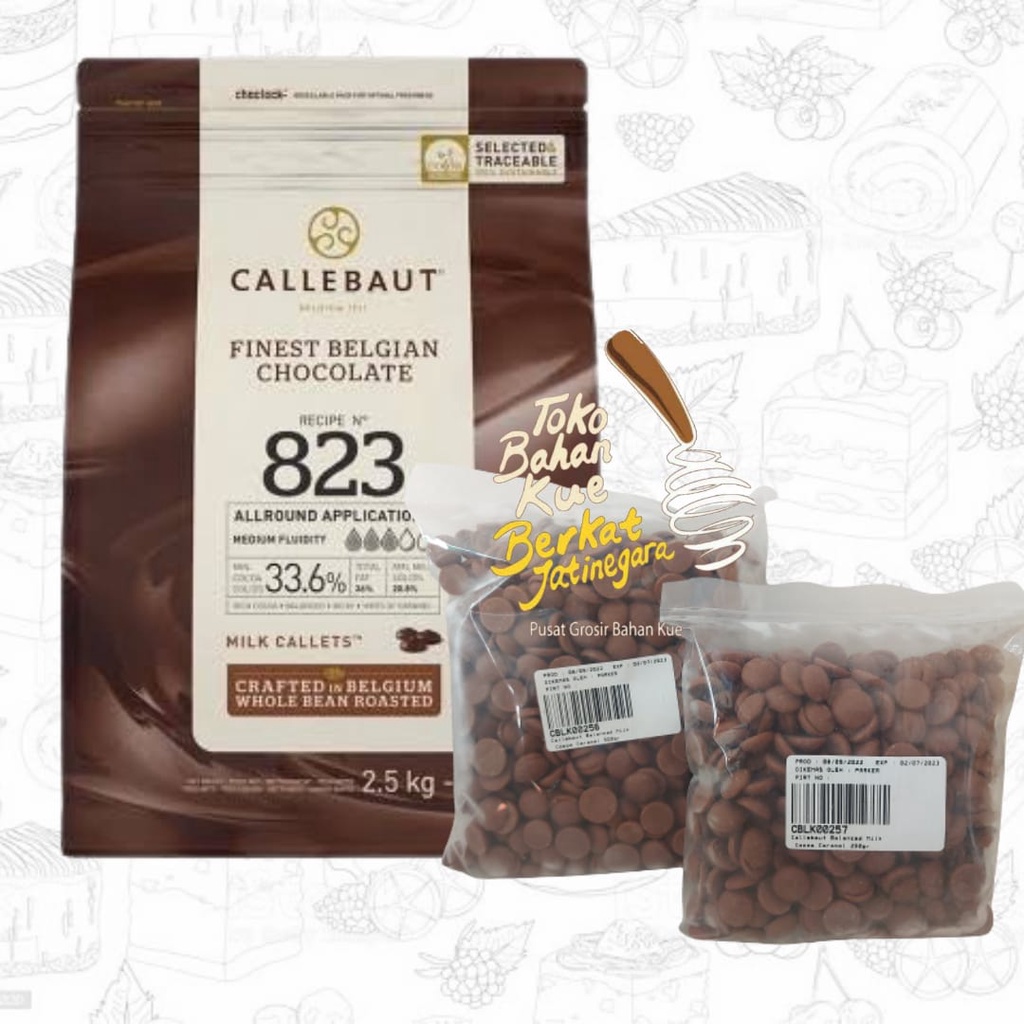 Jual BARRY CALLEBAUT MILK CALLETS 33,6% 823 FINEST BELGIAN CHOCOLATE ...
