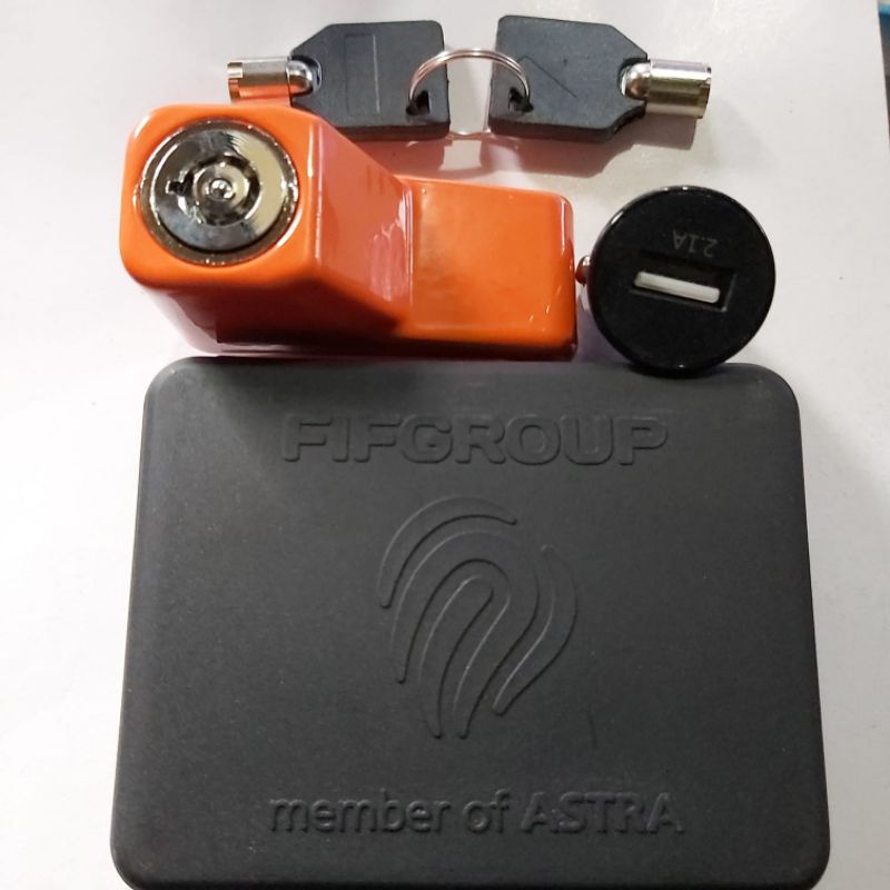 Jual Dislock (Kunci Gembok Cakram) & USB Charger Motor Honda (Member Of ...