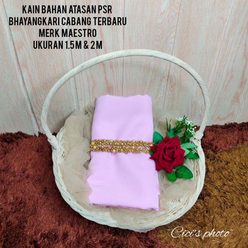 Jual KAIN BAHAN ATASAN PSR BHAYANGKARI TERBARU ( WARNA PINK BARU ...