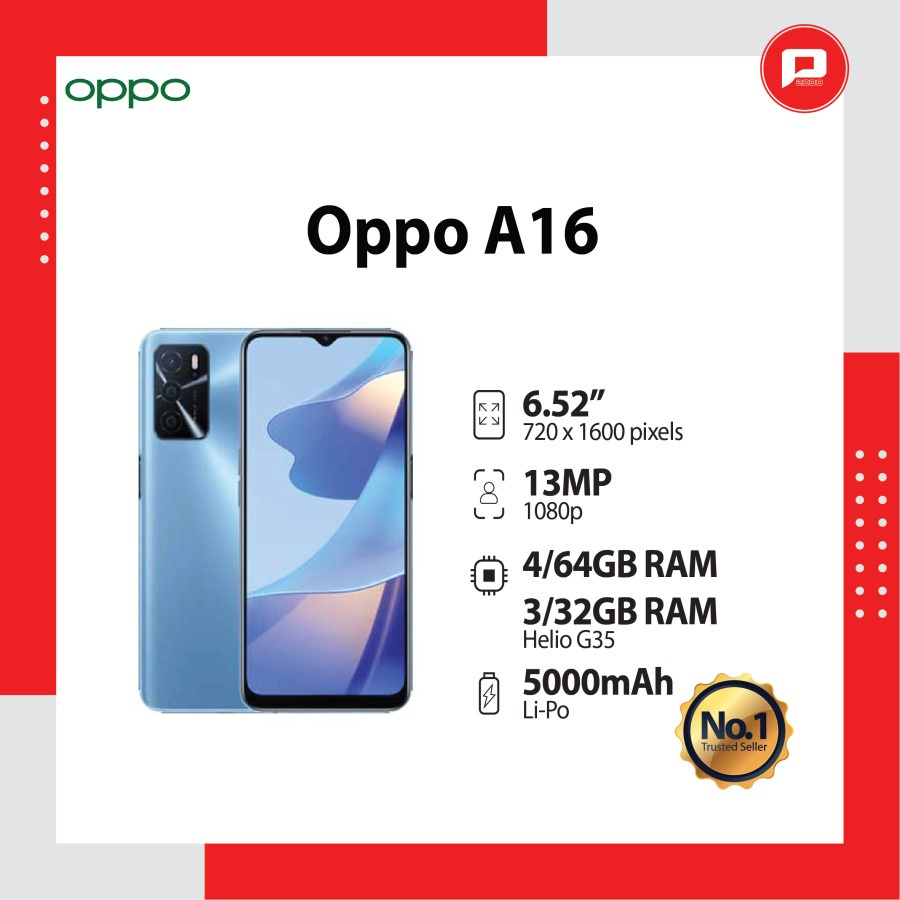 Jual Oppo A16 Garansi Resmi | Shopee Indonesia
