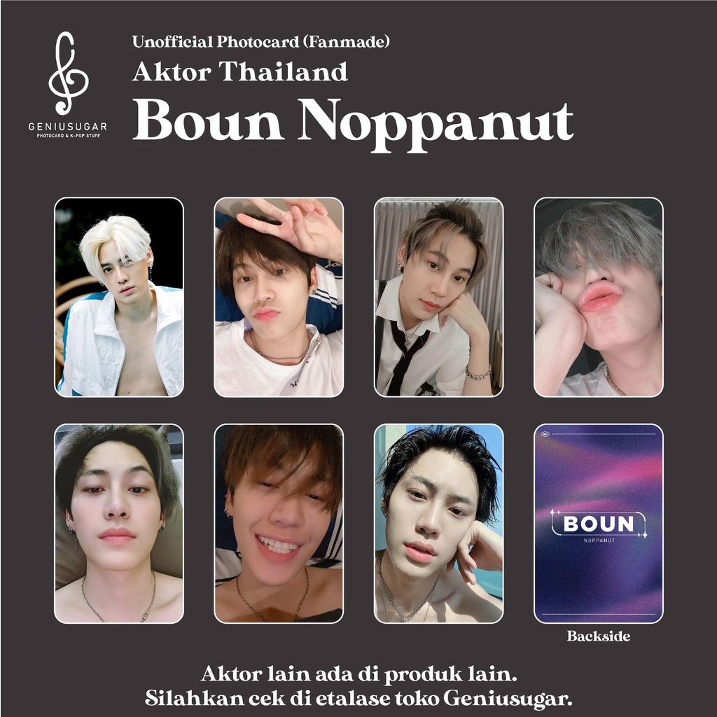 Jual [AKTOR THAILAND] PHOTOCARD BOUN NOPPANUT FANMADE | Shopee Indonesia