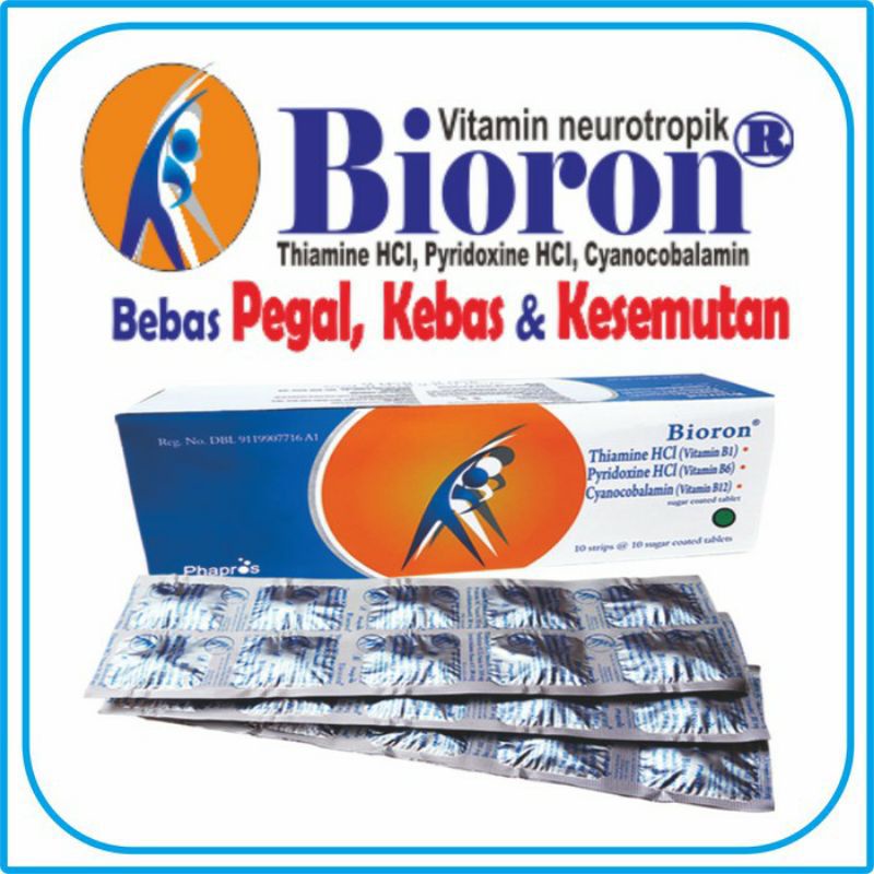 Jual Neurobion/forte/nervion/Bioron - 1Blister isi 10 tablet suplemen ...