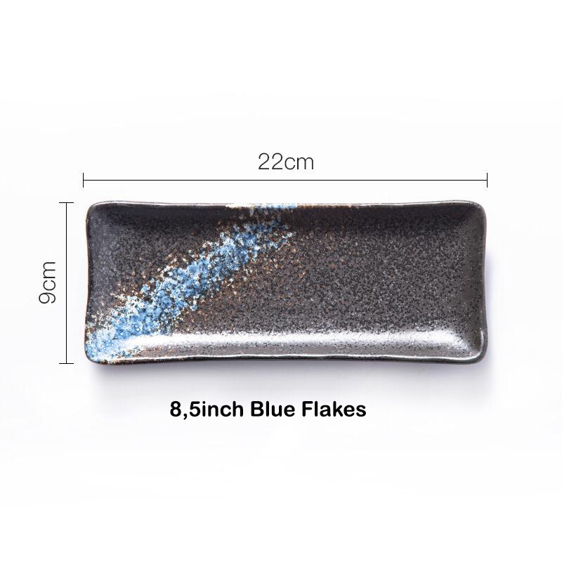 Jual HHS Piring Keramik Sushi Plate Persegi Panjang Japanese Ceramic ...