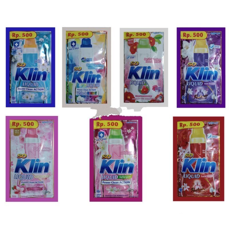 Jual SO KLIN LIQUID SACHET 22ML RP.500(1PCS) | Shopee Indonesia