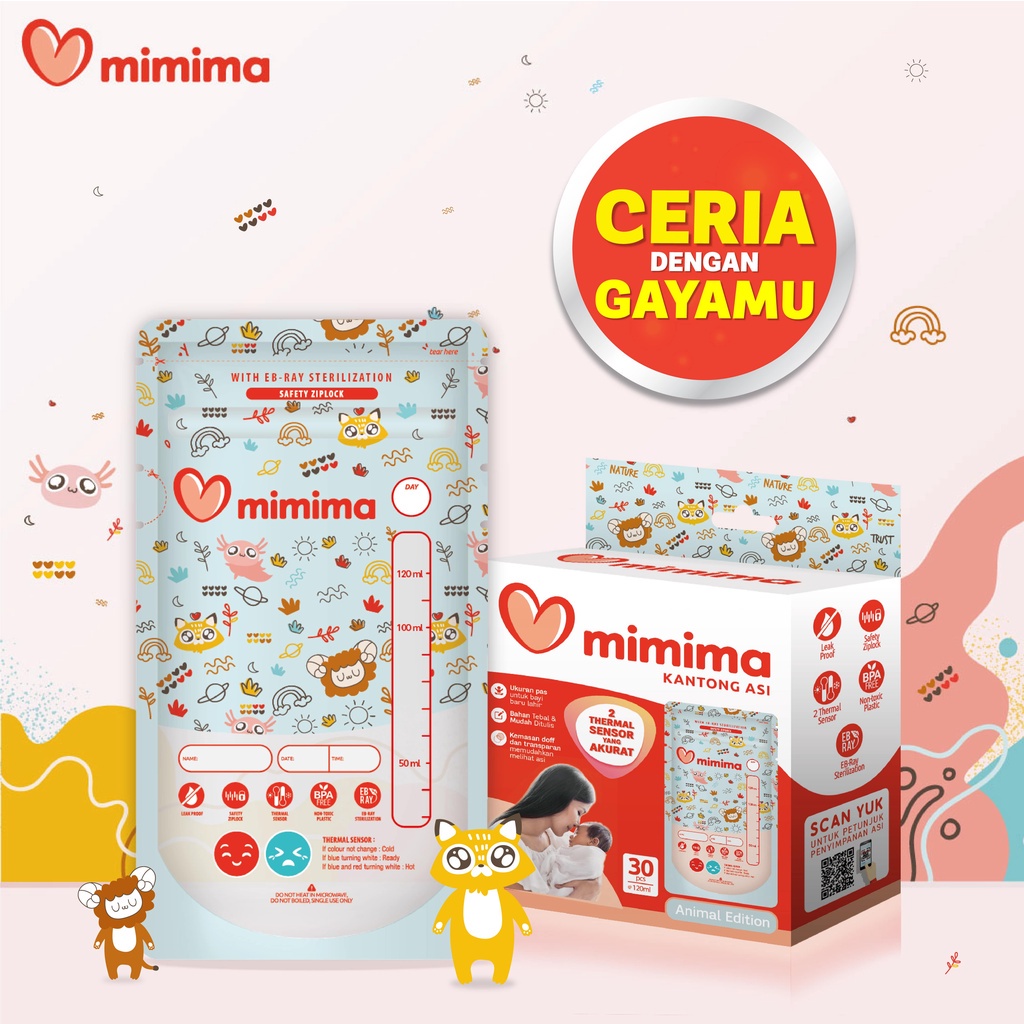 Jual Mimima Kantong ASI dengan 2 Thermal Sensor 120 ml 30 Pcs | Shopee ...