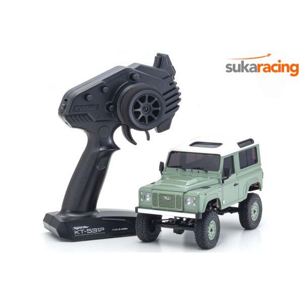 Jual Kyosho Mini-Z Land Rover Defender 90 Heritage Grasmere #32527GR ...