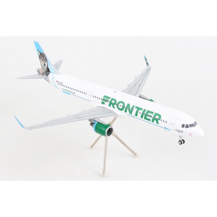 Jual Gemini Jets Frontier Airlines A321 N704FR Virginia The Wolf 1/200 ...