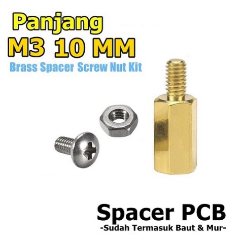 Jual Spacer speser kuningan Penyangga besi METAL LOGAM Dudukan COPPER ...