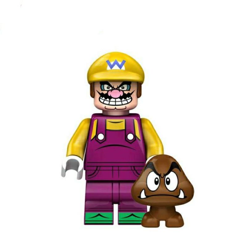 Jual Mainan Balok Minifigure Wario | Bootleg Super Mario Bros Action ...