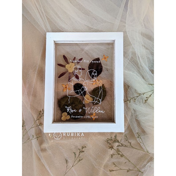 Jual Pressed Frame Rustik Pigura Press Rustic Bingkai Foto Double Glass ...