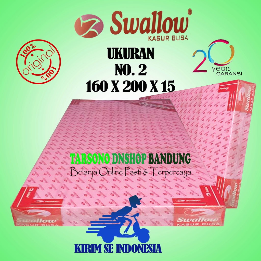 Jual Kasur Busa Swallow / Kasur Busa Swallow No. 2 / Kasur Busa Swallow 160x200x15 / Kasur Busa ...
