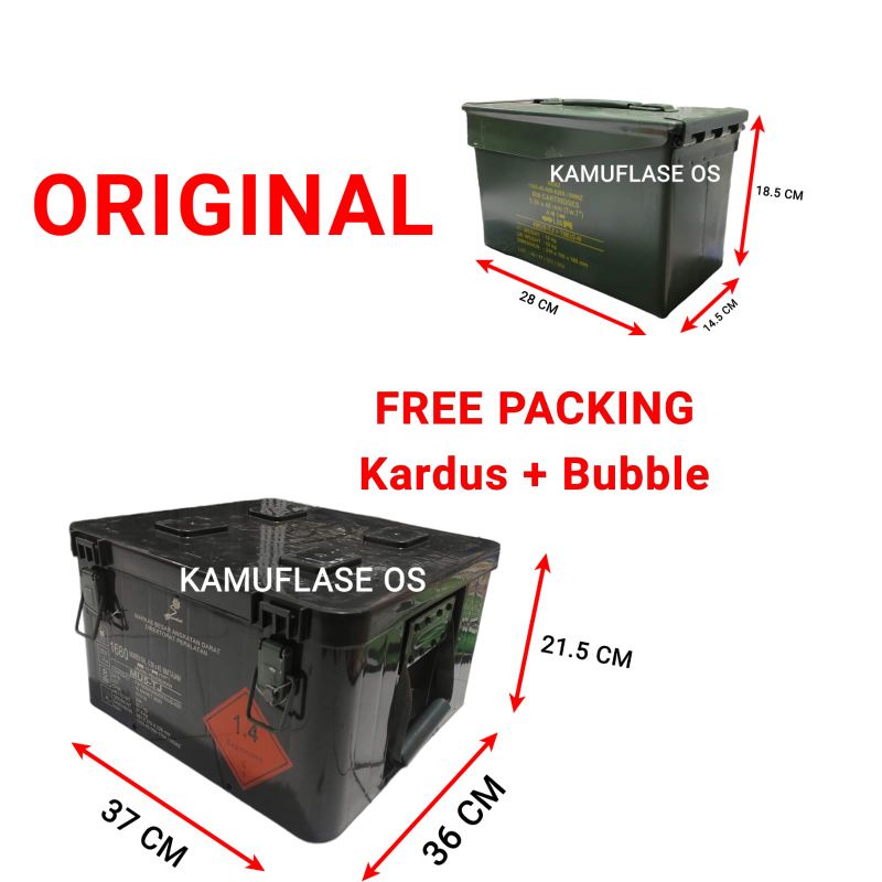 Jual KOTAK BOX PINDAD BEKAS SERBAGUNA TOP BOK TEMPAT ALAT ORIGINAL ...