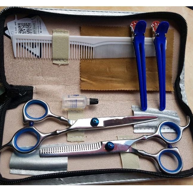 Jual Satu Set Gunting Barber/Salon Full stainless | Shopee Indonesia