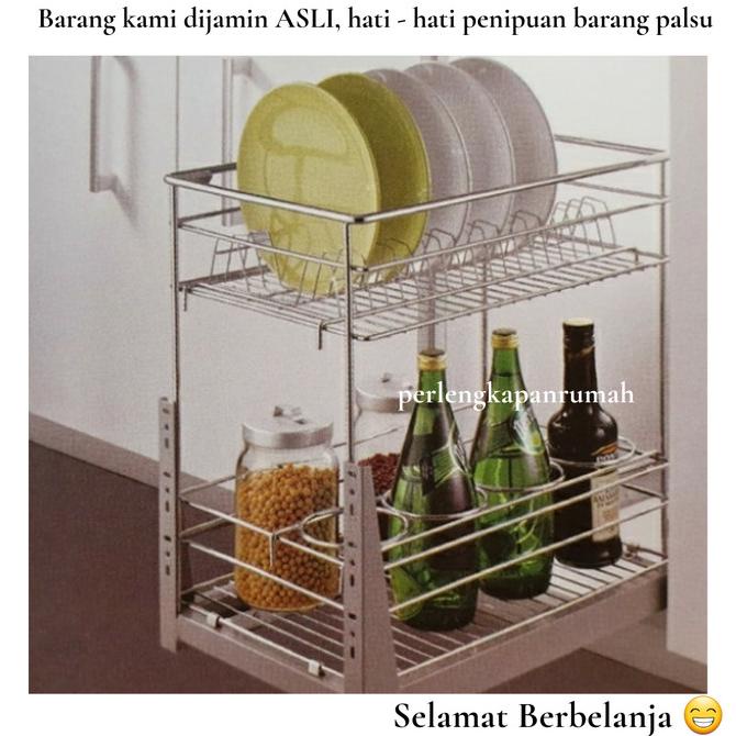 Jual RAK PIRING DALAM KITCHEN SET MODEL VITCO 29021 RAK BOTOL MODEL ...