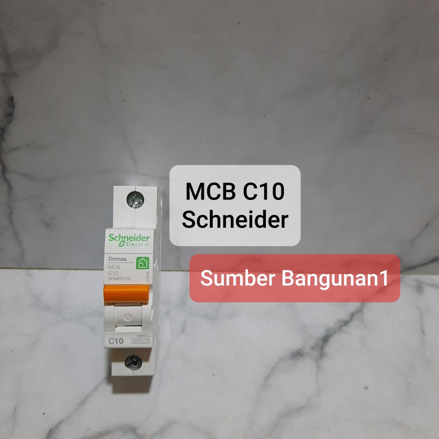 Jual Schneider 10A MCB C10 domae 1 phase listrik saklar pemutus listrik ...