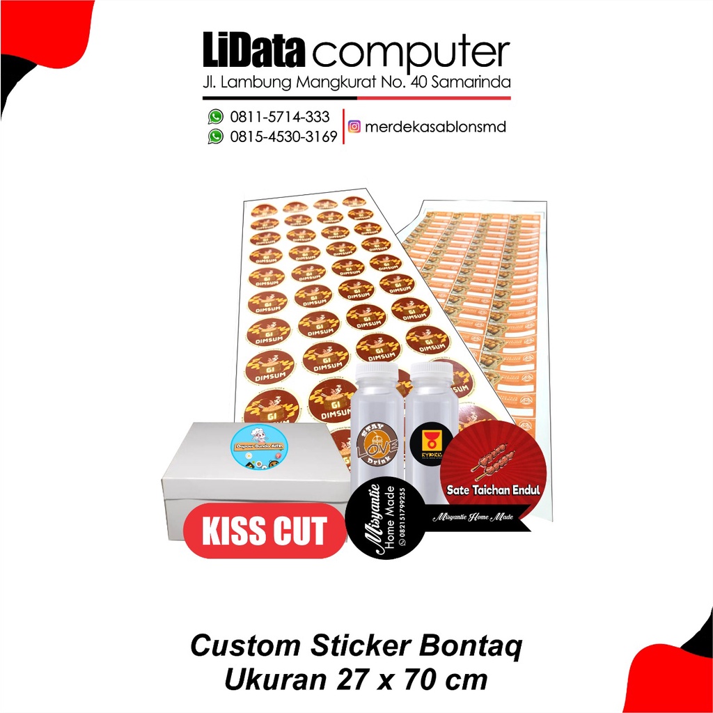 Jual Cetak Stiker BONTAQ CRHOMO - MURAH Samarinda | Shopee Indonesia