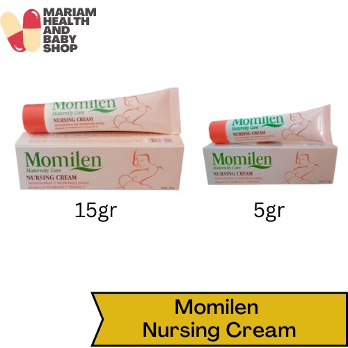 Jual Momilen Nursing Cream 5gr 15gr - Krim Menyusui Pelembab Puting ...