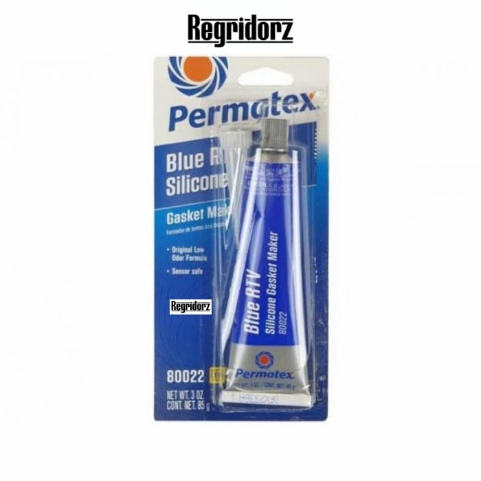 Jual LEM PAKING PERMATEX BLUE RTV SILICONE GASKET SET MAKER RTV BLUE ...