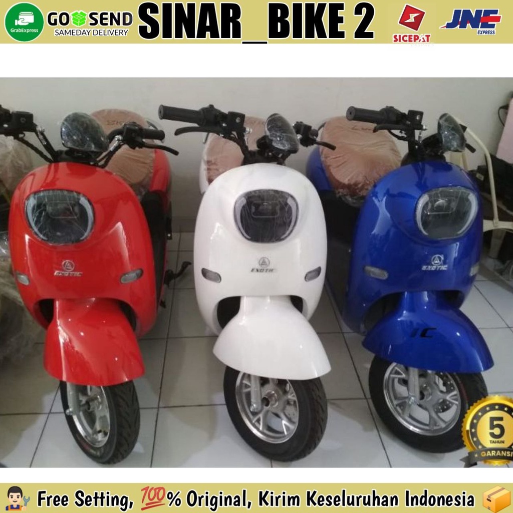 Jual Sepeda Motor Listrik EXOTIC VITO Electric E Bike 1000 Watt ...
