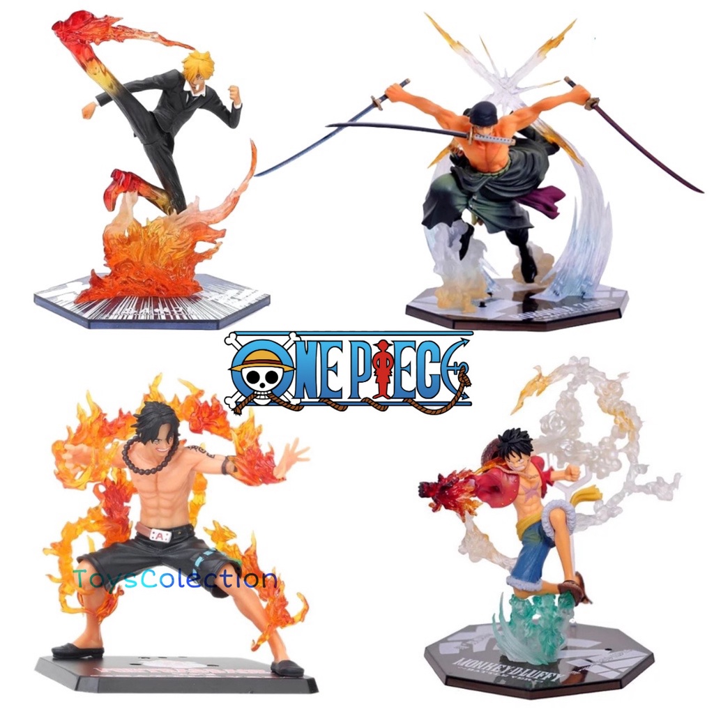 Jual ACTION FIGURE ONE PIECE MONKEY D LUFFY RORONOA ZORO ACE SANJI ZERO ...