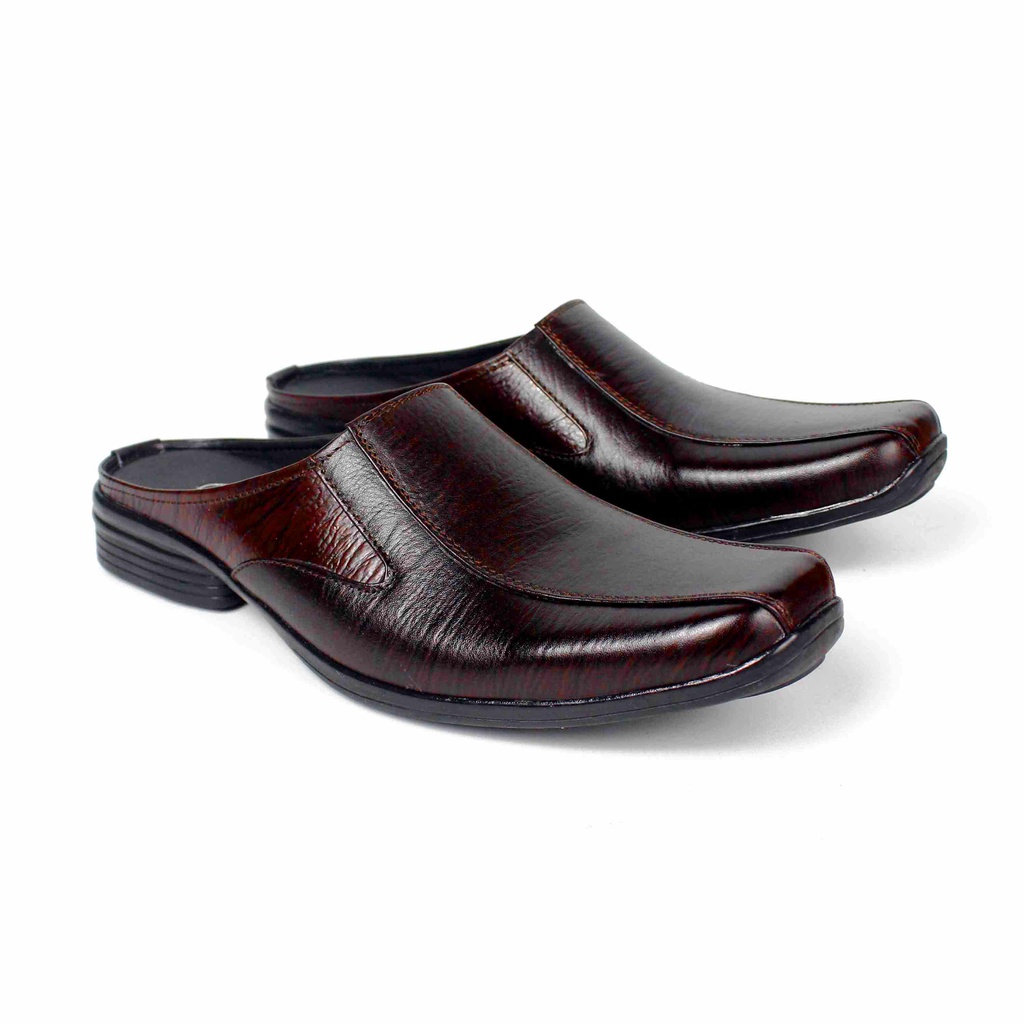Jual Sepatu Selop Bustong Pria Model Formal Kulit Asli S02 CK | Shopee ...