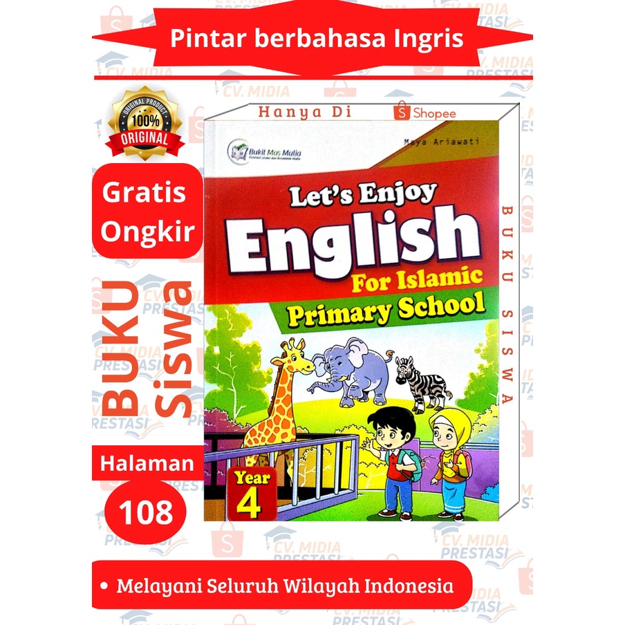 Jual BUKU BAHASA INGGRIS ISLAM KELAS 4 SD/MI ( Let's Enjoy English For Islamic Primary school ...