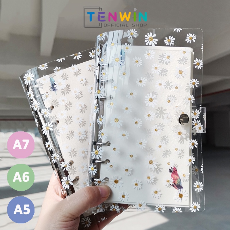 Jual A7/A6 /A5Clear Soft PVC Notebook Binder Cover Planner 6-Ring Loose ...