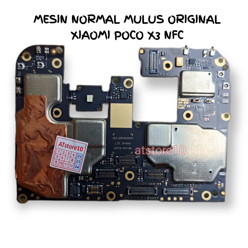 Jual MESIN MOTHERBOARD POCO X3 NFC / POCO X3 PRO NORMAL ORIGINAL MULUS SEGEL COPOTAN | Shopee ...