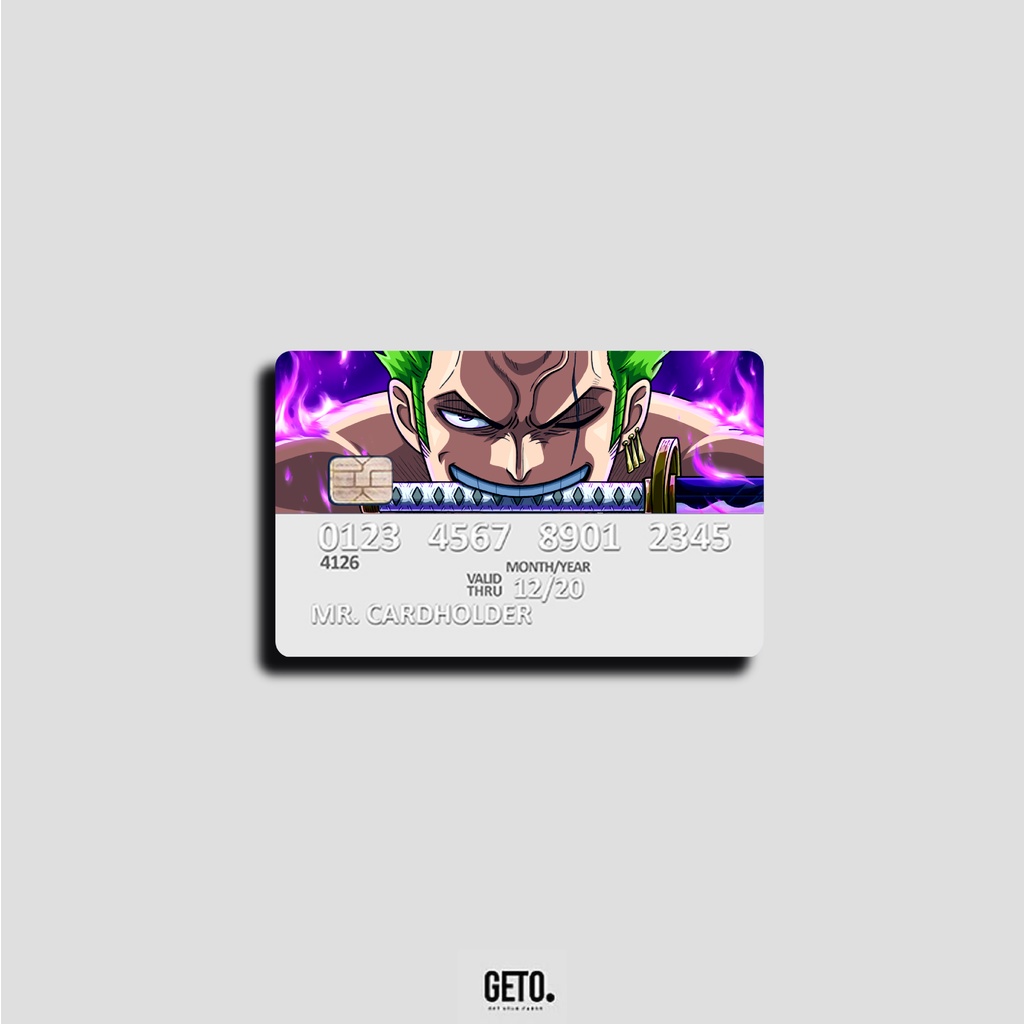 Jual Stiker Sticker Skin Kartu Atm Anime One piece Special Hologram ...