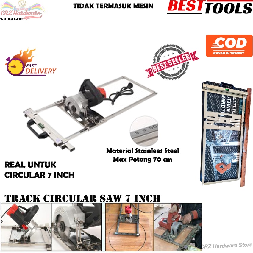 Jual Track Saw Track Circular Saw Dudukan Mesin Gergaji Trimmer ...