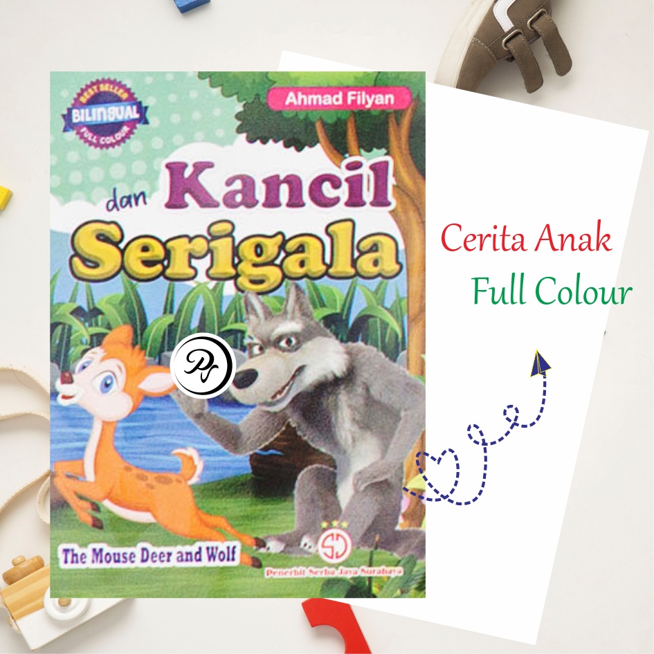 Jual pesyenku buku dongeng binatang kancil dan serigala the mouse deer ...