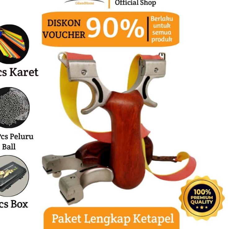 Jual NP559 Paket Ketapel Slingshot Kayu Besi Berburu Stainles Kuat ...