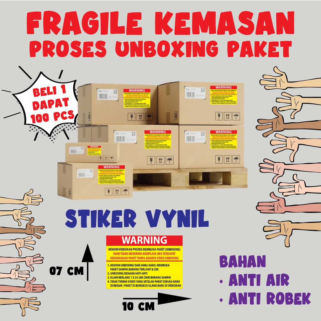 Jual STIKER LABEL UNBOXING | Shopee Indonesia