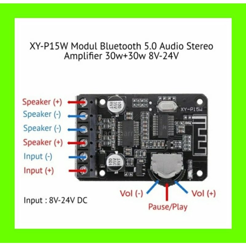 Jual XY-P15W BLUETOOTH 5.0 AMPLIFIER POWER 12V-24V | Shopee Indonesia