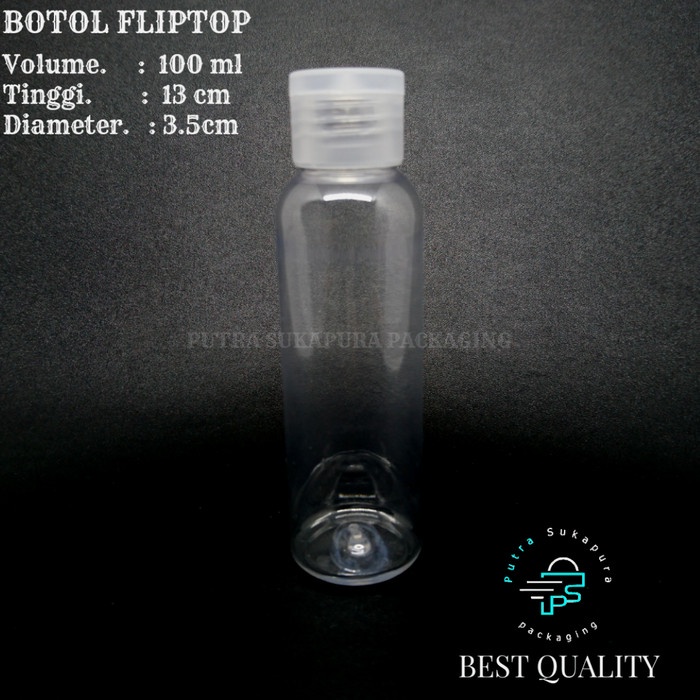 Jual Botol Plastik fliptop 100 ml | Shopee Indonesia