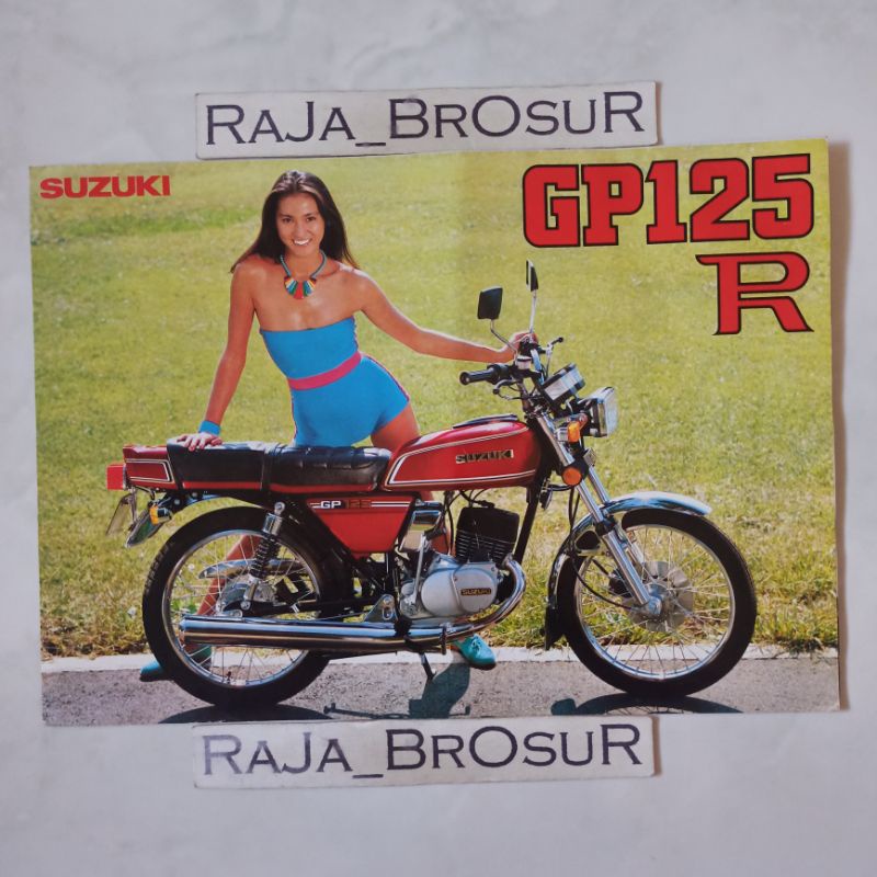 Jual Poster brosur katalog leaflet jadul lawas Suzuki GP125 R/Suzuki GP 125 R 5Speed 2Tak 2T ...