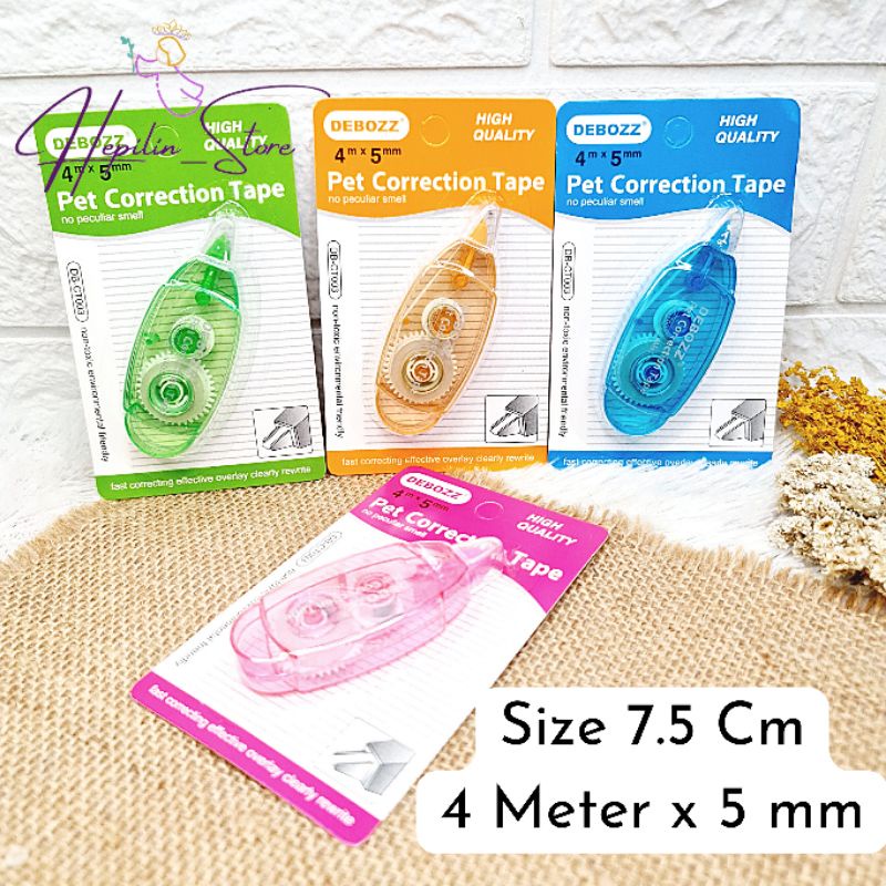 Jual Correction Tape Kecil CT-003 / Tip Ex Kertas DEBOZZ Kecil Warna ...