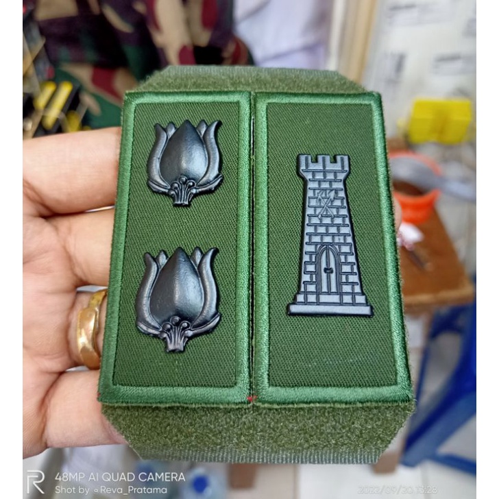 Jual pangkat kerah baju pdl tni ad letkol + korp | Shopee Indonesia