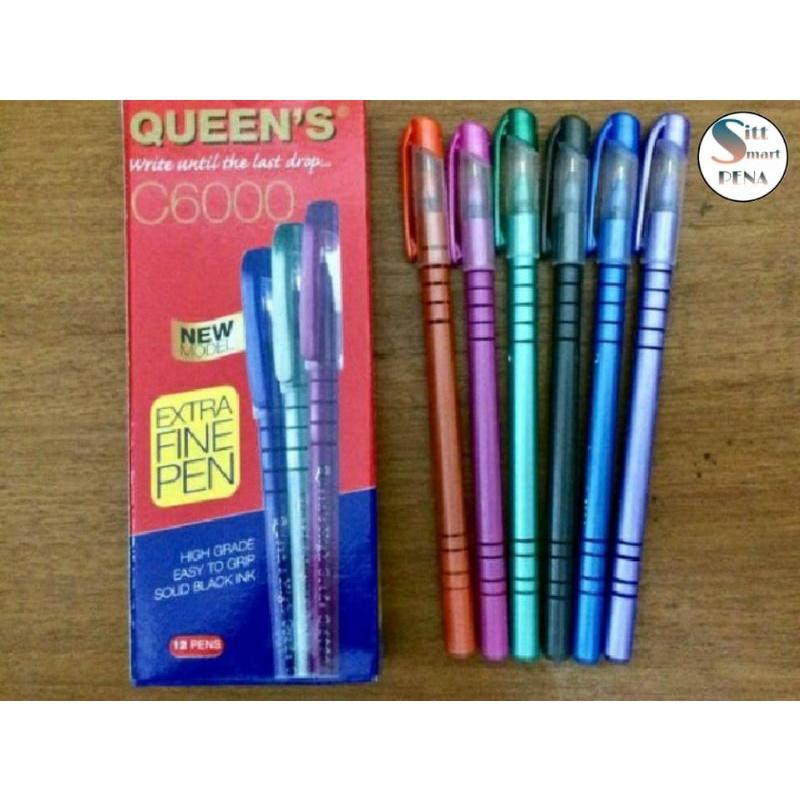 Jual Pulpen Faster Queen's C6000 1PCK (12PCS) | Shopee Indonesia