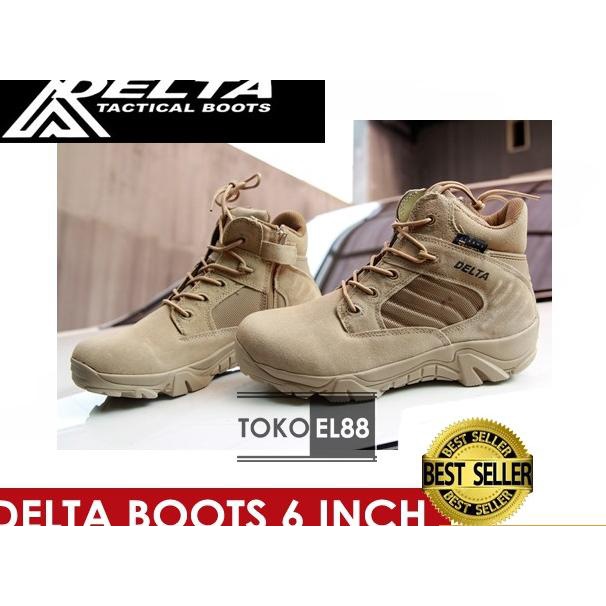 Jual Sepatu Delta Force 6 Inch Tactical Boots Tan Sepatu Boots Pdh ...