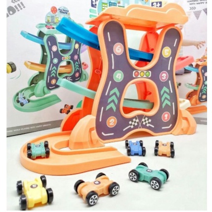 Jual Mainan Edukasi Anak Fun Racing Track Mobil Mobilan Sliding Zig Zag ...